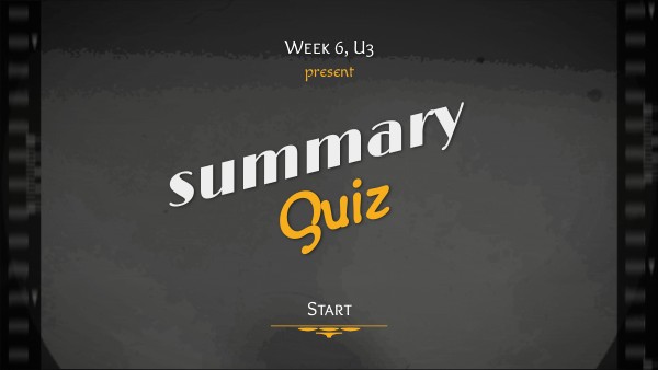 Summary Quiz