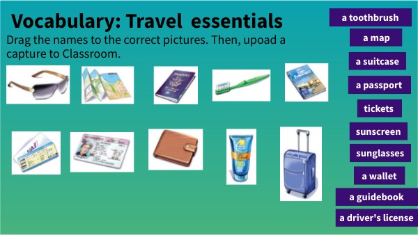Travel essentials | Genially