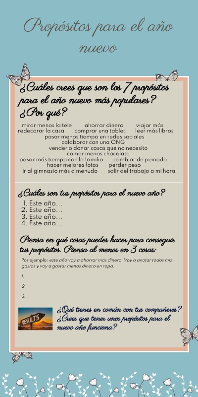 Propósitos para el nuevo año | Genially