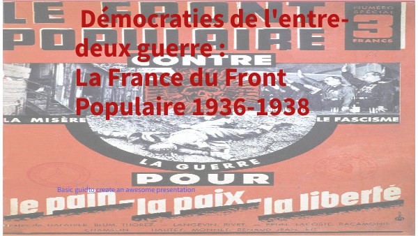 La France du Front Populaire