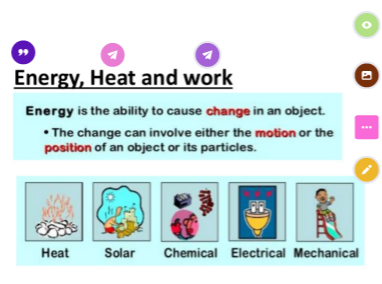 Energy, Work and Heat | Genially