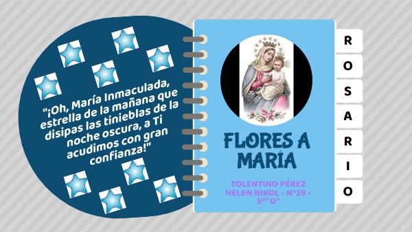 FLORES A MARÍA