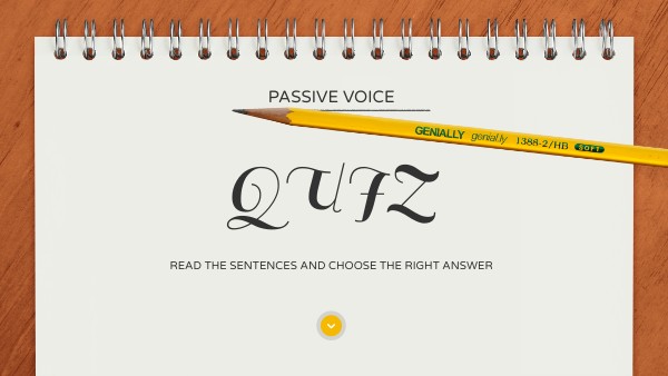 QUIZ PASSIVE VOICE | Genially