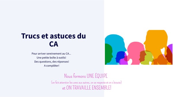 Trucs et Astuces du CA | Genially