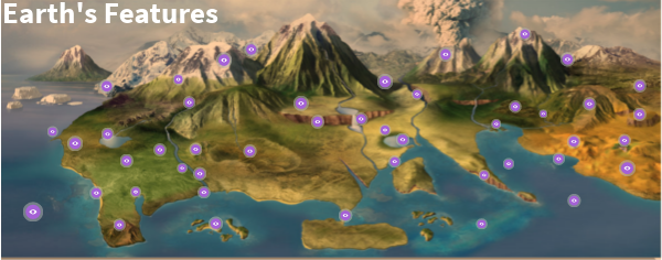 Earth's Surface Features Interactive Infograph
