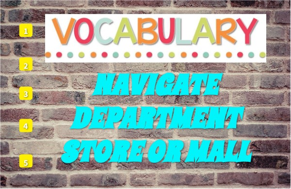 NAVIGATE A MALL or A DEPARTMENT STORE | Genially