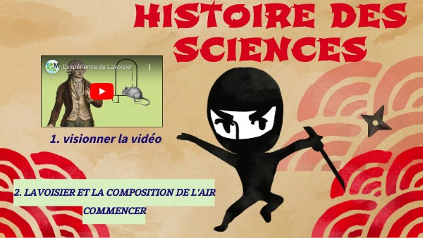 Lavoisier a la découverte de la composition de l'air | Genially