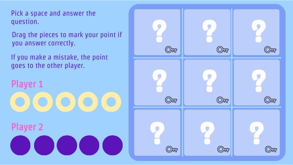 Tic Tac Toe Pre 2 Expressions with get | Genially