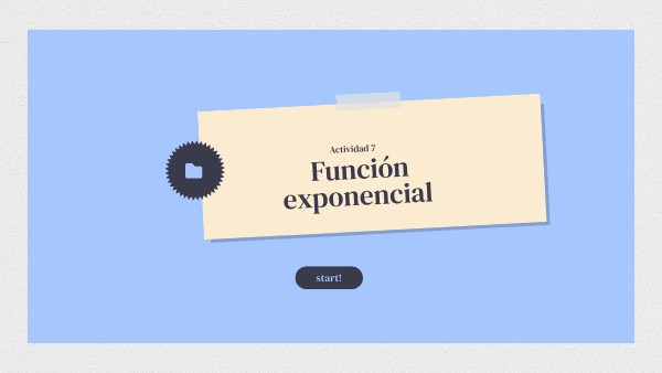Función exponencial | Genially