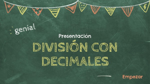 División de decimales | Genially