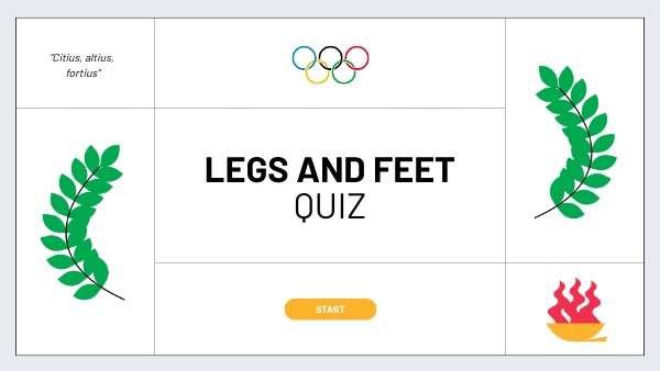 Leg and feet quiz