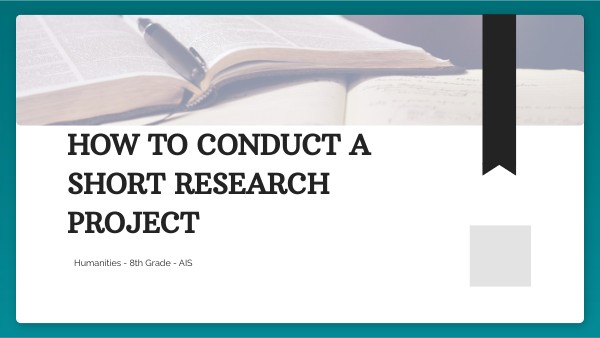 Unit 1 Short Research Project (2021-2022) | Genially