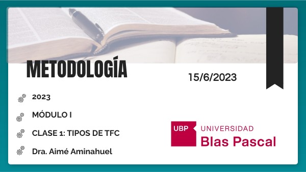 CLASE 2 METODOLOGIA TALLER TFC PASCAL | Genially