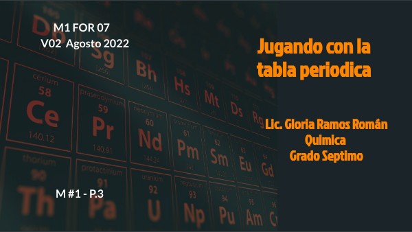 JUGANDO CON LA TABLA PERIÓDICA | Genially