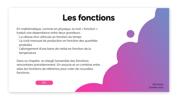 Fonctions | Genially