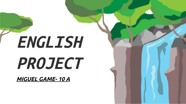 ENGLISH PROJECT