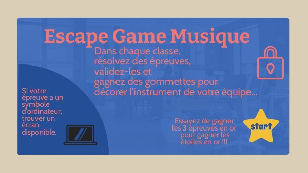 escape Game Musique, recueil des épreuves | Genially