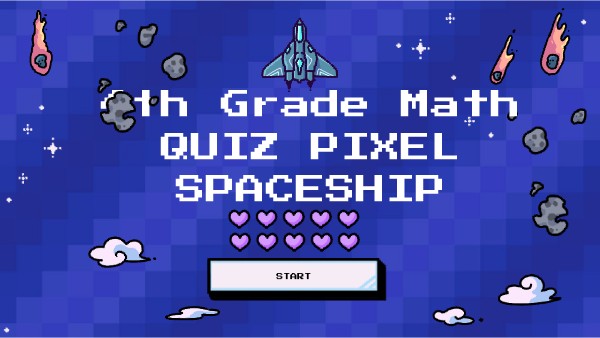 4th grade pixel spaceship | Genially