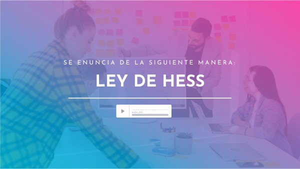 Explicación y Ejercicios de Ley de Hess