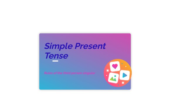 Rules third person | Genially