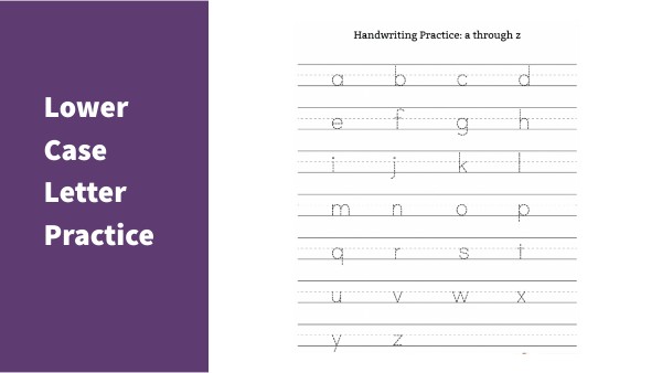ABC Lower Case Letter Formations