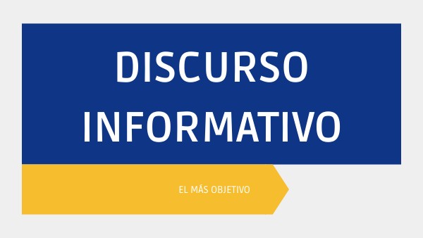 Discurso informativo | Genially