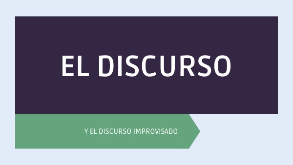 Discurso improvisado | Genially
