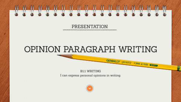 Opinion Paragraph | Genially