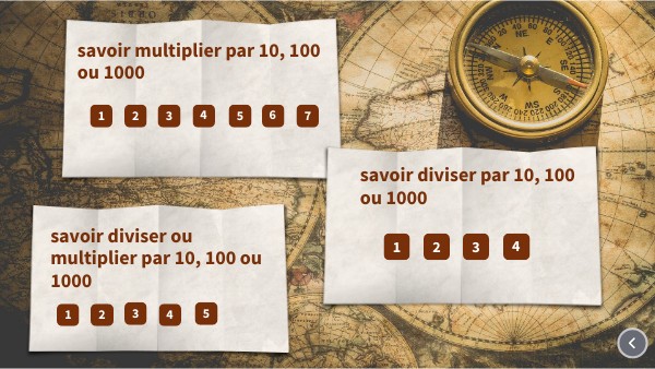 Multiplier et diviser par 10 100 1000 | Genially