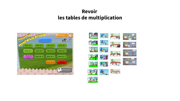 tables de multiplication