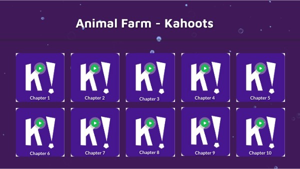 Animal Farm - Kahoots | Genially