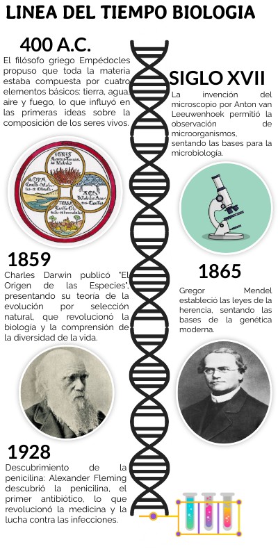 TIMELINE BIOLOGÍA VIBRANT | Genially