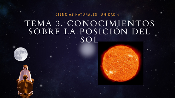 CONOCIMIENTOS SOBRE LA POSICIÓN DEL SOL | Genially