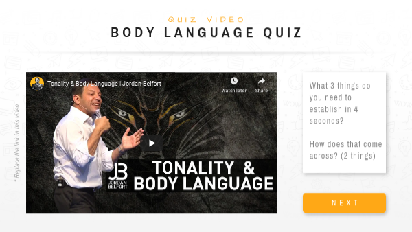 BODY LANGUAGE VIDEO QUIZ | Genially