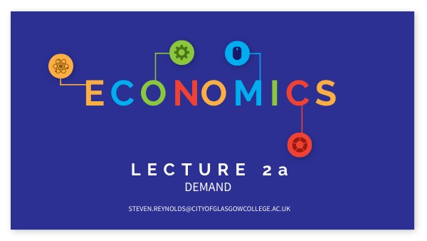 LECTURE 2a - DEMAND | Genially