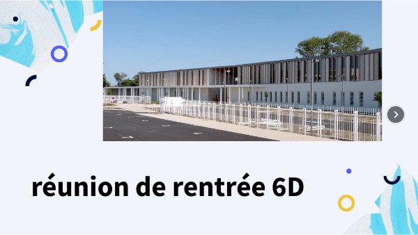 Copie - RÉUNION DE RENTREE 6ème copie | Genially