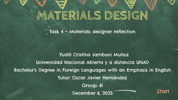 Task 4 – Materials designer reflection | Genially