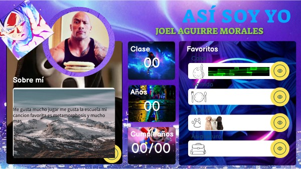 TARJETA ASÍ SOY YO