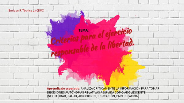 A7 CRITERIOS PARA EL EJERCICIO | Genially