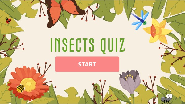 insects QUIZ | Genially