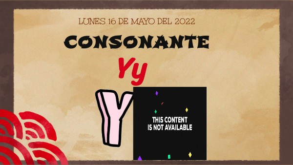 CONSONANTE Y | Genially