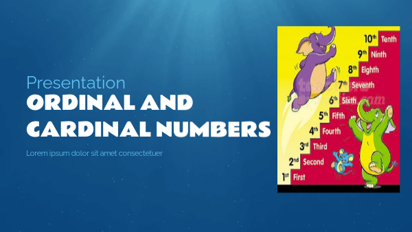 ORDINAL AND CARDINAL NUMBERS | Genially