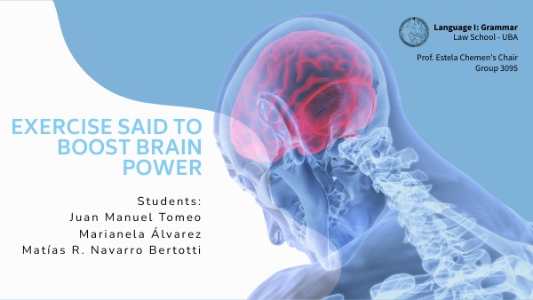 Exercise said to boost brain power