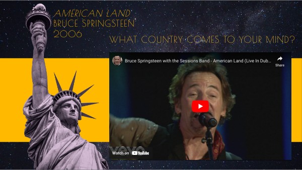 AMERICAN LAND BRUCE SPRINGSTEEN