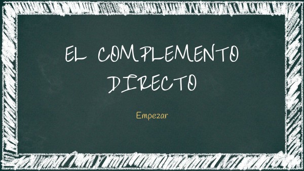 complemento directo