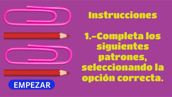 Juego patrones | Genially