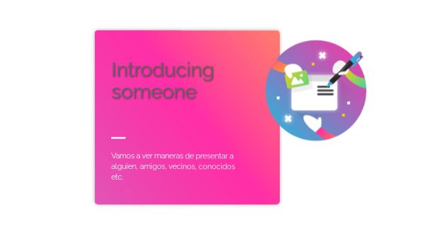 Introducing someone | Genially