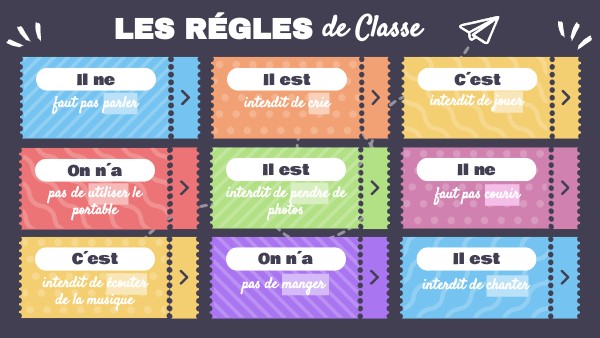 Les regles de classe