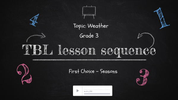 TBL sequence_Grade 3_First Choice | Genially