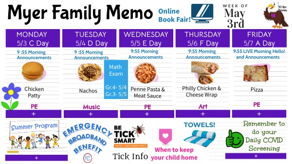 Myer Family Memo 5-3-21